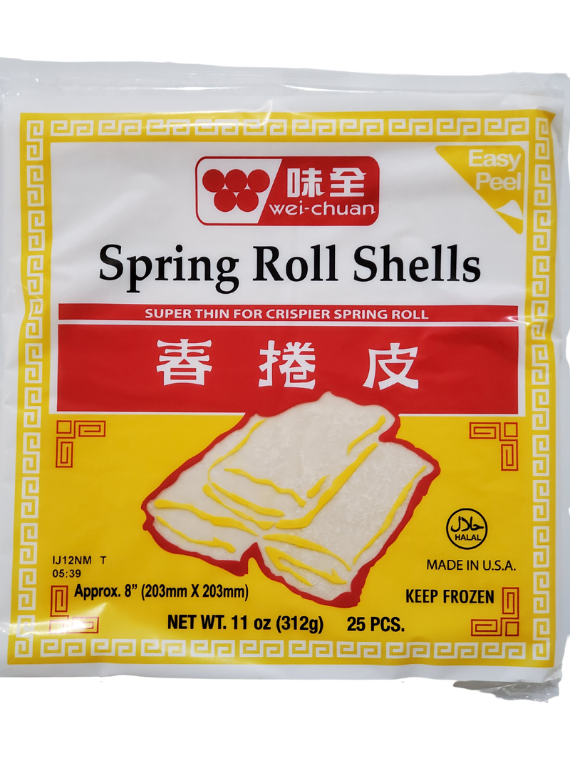 Wei-Chuan Spring Roll Wrapper Shells 11oz – Lumpia & Egg Roll Wrappers ...