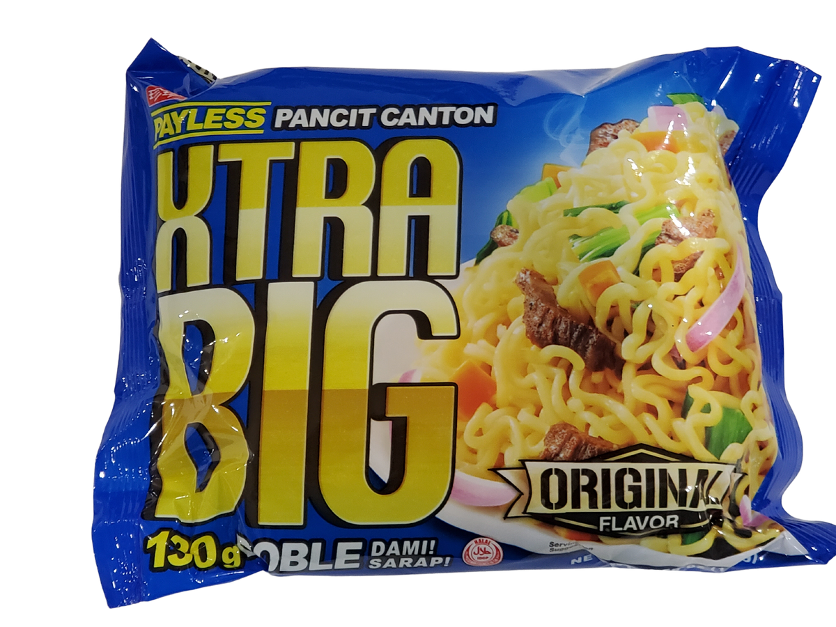Payless Xtra Big Pancit Canton Original 130g| Filipino Instant Noodles ...
