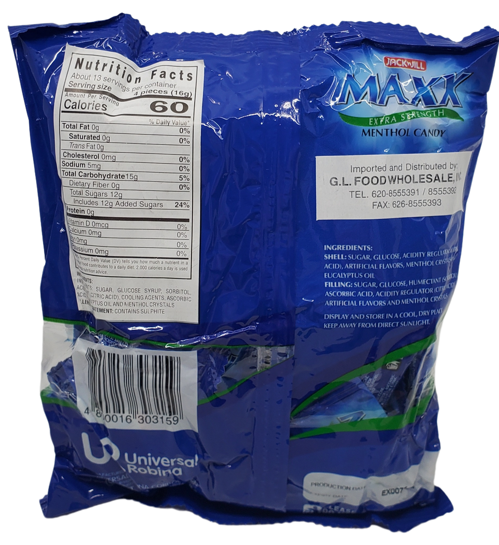 Jack and Jill Maxx Extra Strength MENTHOL Candy 200g BLUE - Pinoy ...