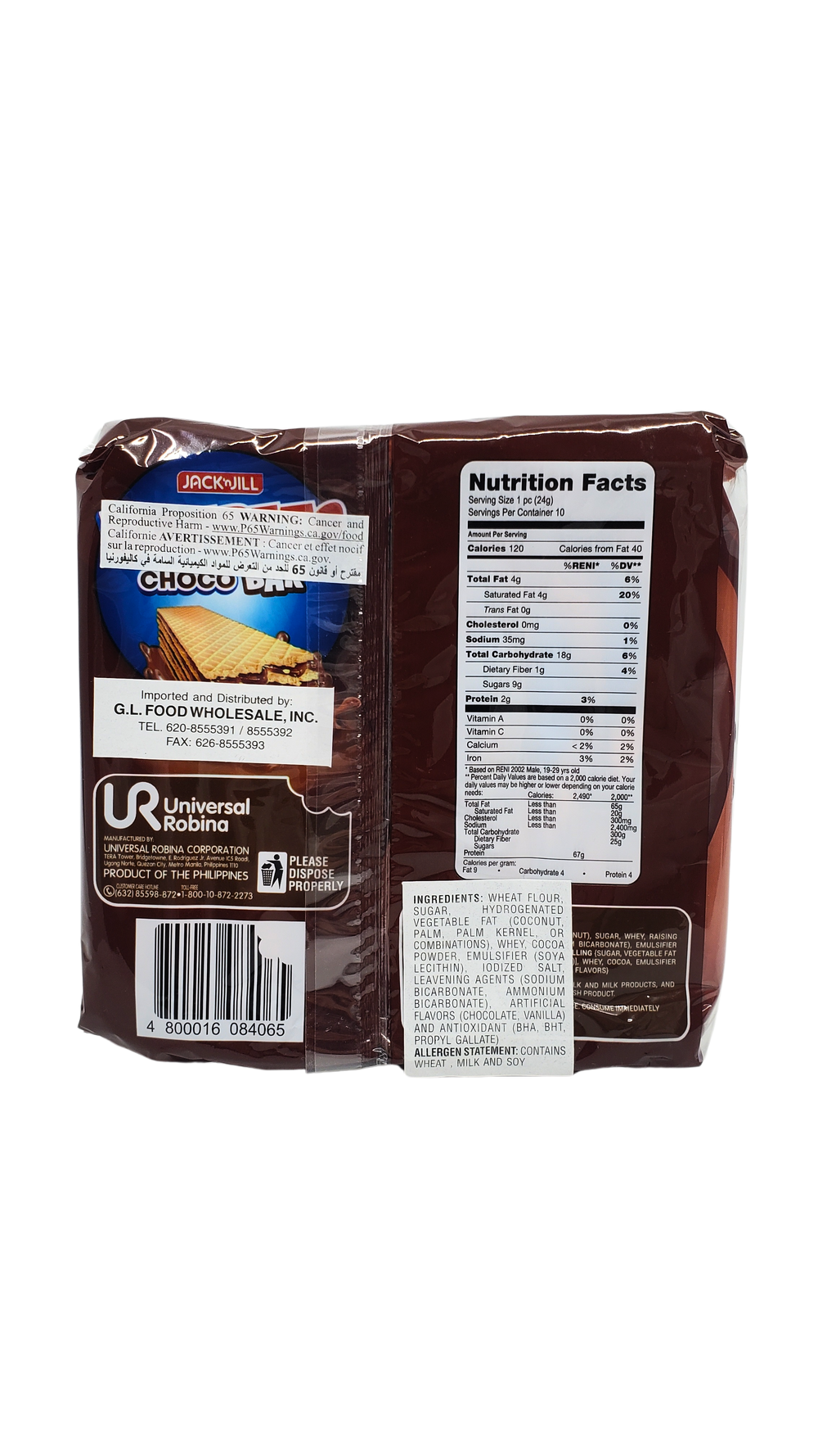 Jack and Jill Wafrets Choco Bar 8.47oz (240g) | Pinoy Groseri