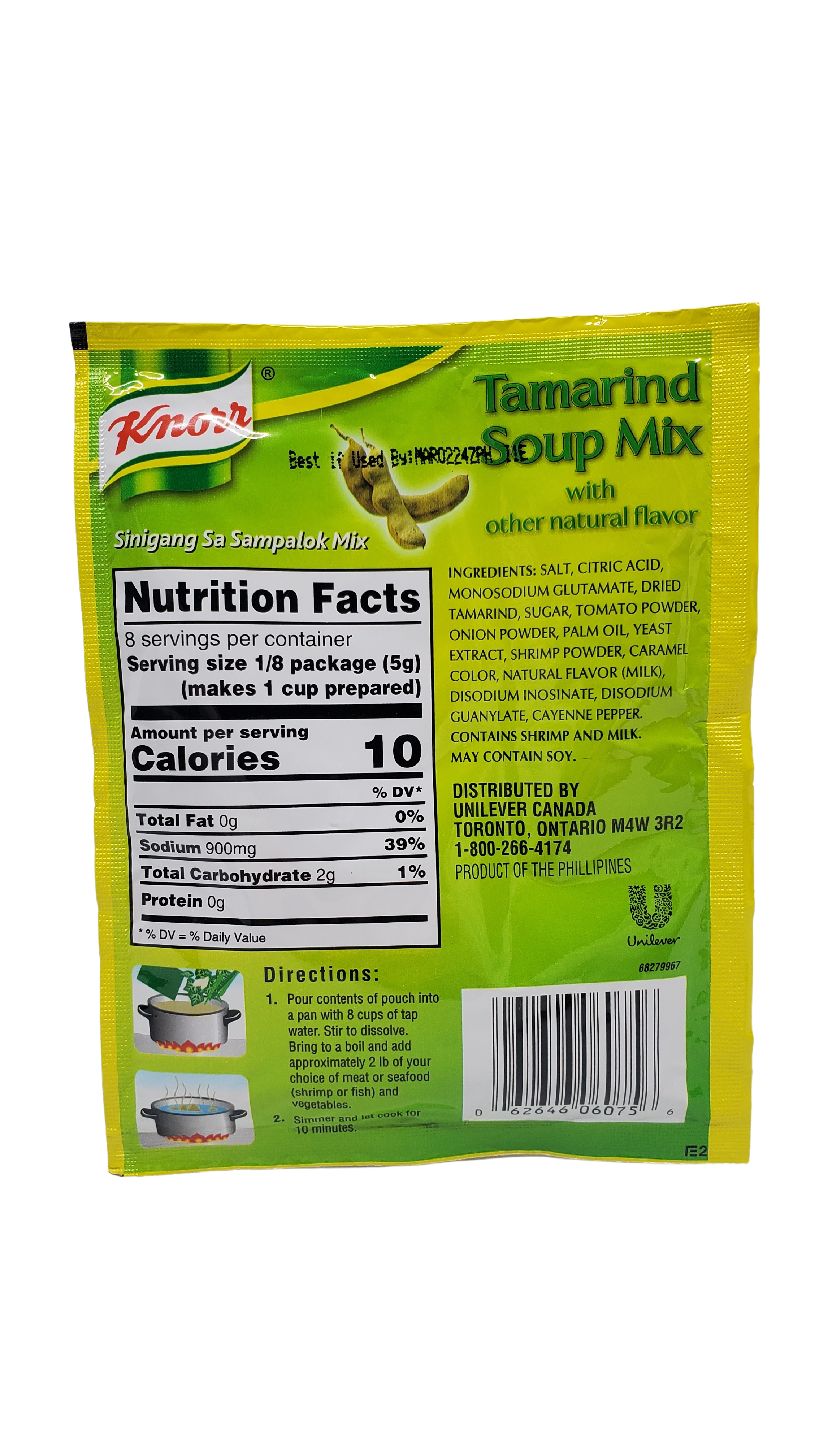 Knorr Sinigang sa Sampalok Mix 40g | Tamarind Soup Base for Sinigang ...
