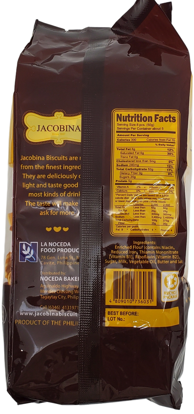 Noceda Jacobina Square Biscuit 250g – Traditional Filipino Snack ...