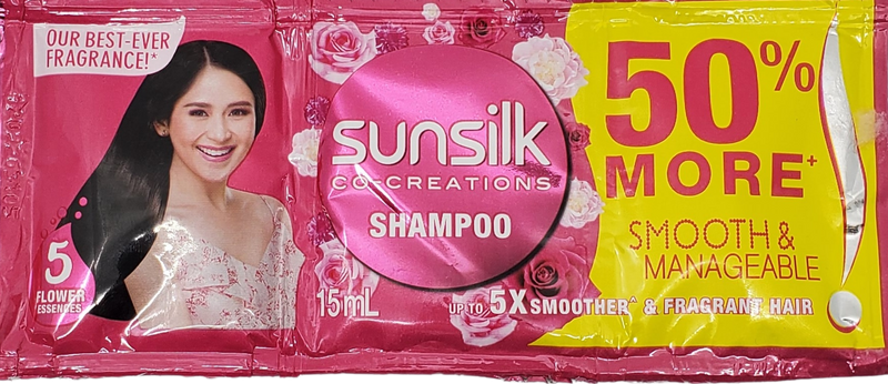 Sunsilk Shampoo (PINK) SMOOTH AND MANAGEABLE (sachet) 15mL | Pinoy Groseri