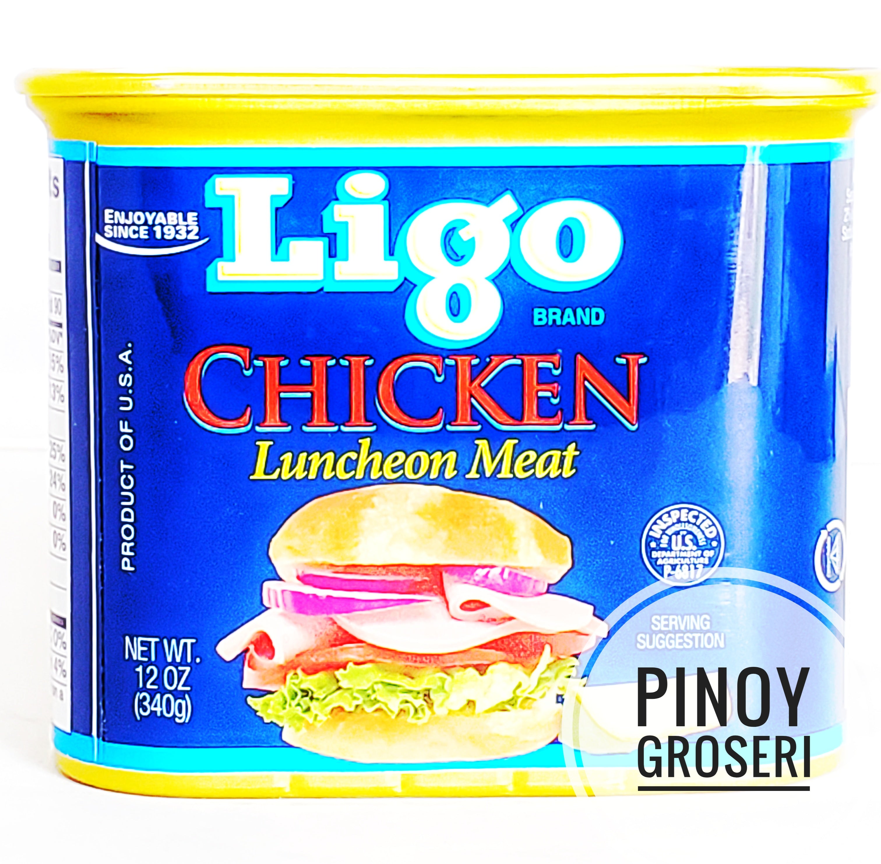 Ligo CHICKEN Luncheon Meat 12oz (340g) - Pinoy Groseri | Pinoy Groseri