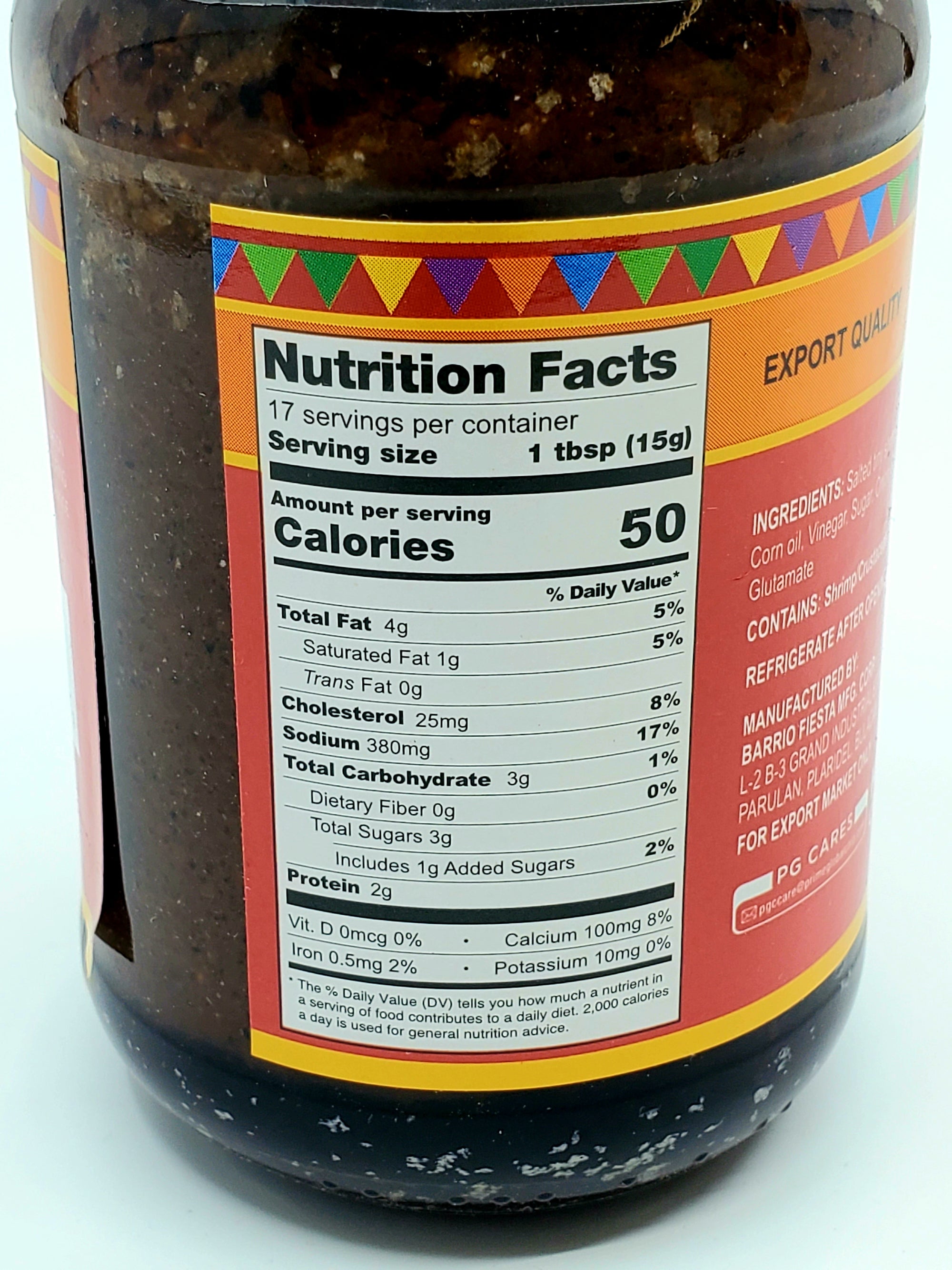 Barrio Fiesta Ginisang Bagoong Regular 8.8oz – Filipino Shrimp Paste ...