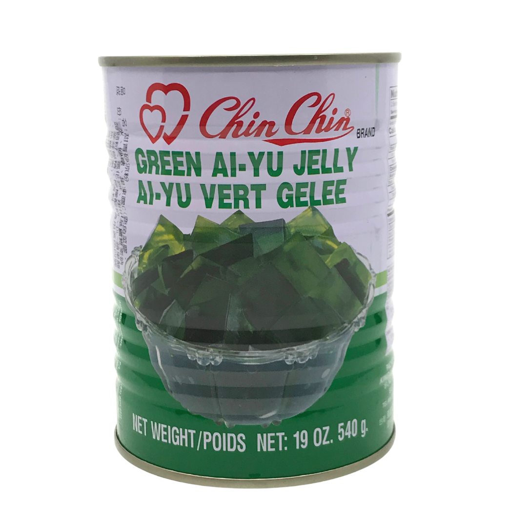 Chin Chin Ai-Yu Green Jelly 19oz – Refreshing Dessert & Drink Topping ...