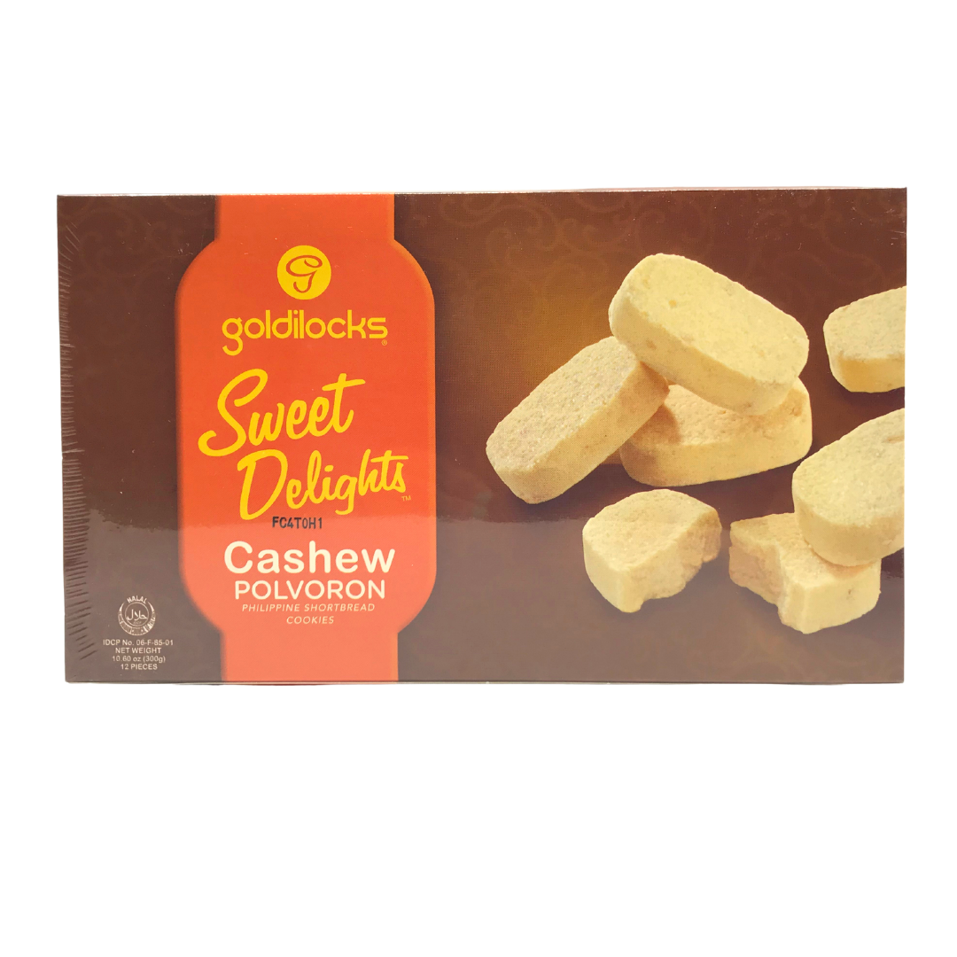 Goldilocks Sweet Delights Polvoron (Cashew) 10.60oz (300g) - Pinoy ...