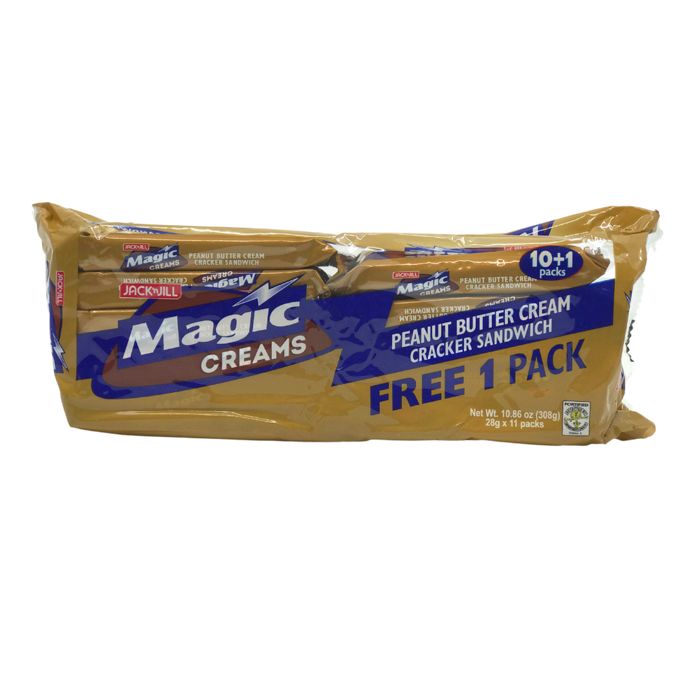 Jack and Jill Magic Creams Peanut Butter 30g x 11 – Filipino Snack | Pinoy Groseri