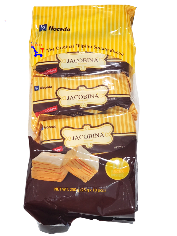 Noceda Jacobina Square Biscuit 250g – Traditional Filipino Snack ...