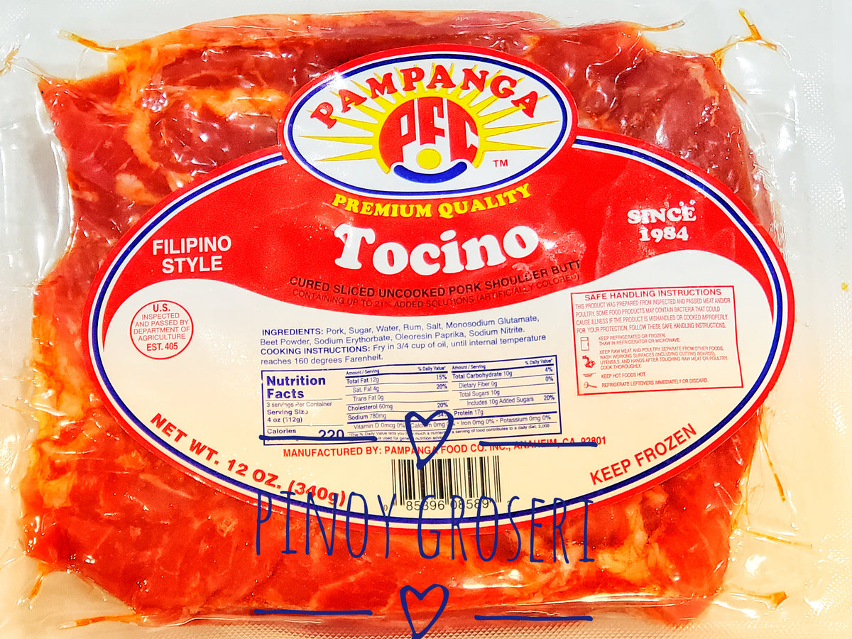 Pampanga PORK Tocino 12oz (340g) - Pinoy Groseri | Pinoy Groseri