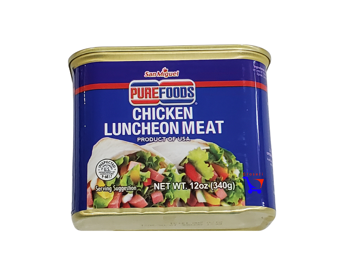 Purefoods Luncheon Meat Chicken 12oz | Filipino Canned Meat Classic ...