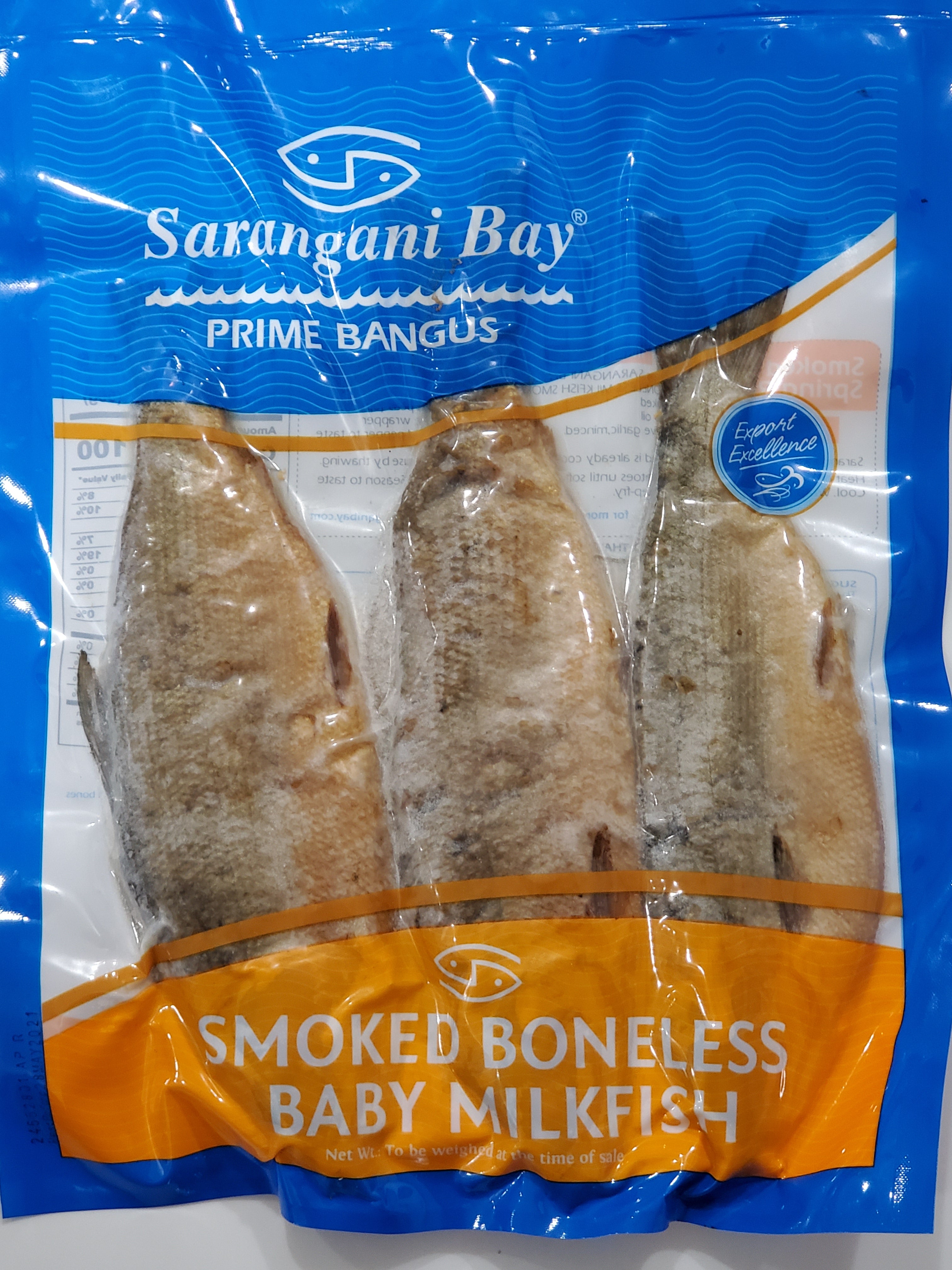 Sarangani Bay Smoked Boneless Baby Milkfish 3pcs | Filipino Favorite ...