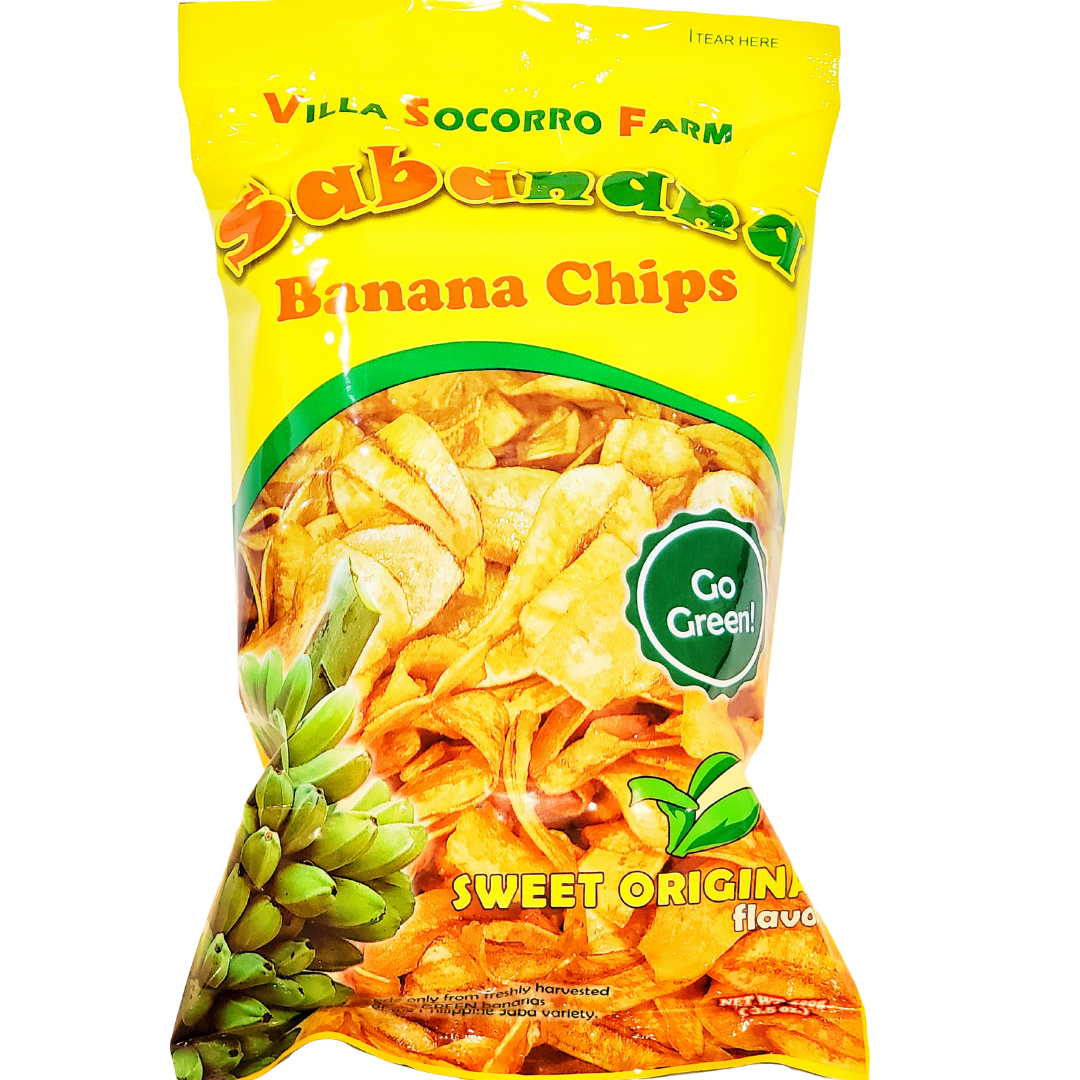 Villa Socorro Farm Sabanana Banana Chips 3.5oz – Filipino Snack | Pinoy ...