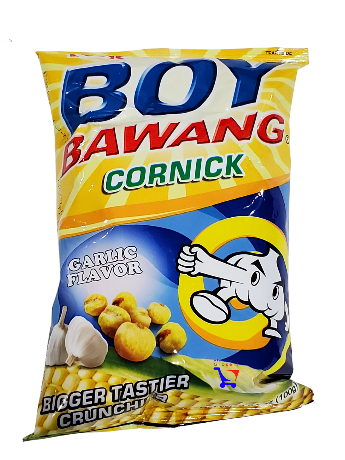 KSK Boy Bawang Cornick Garlic (SMALL) 100g - Pinoy Groseri | Pinoy Groseri