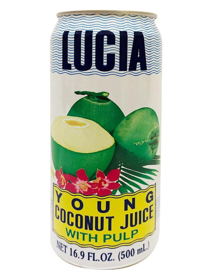 Lucia Young Coconut Juice with Pulp BIG 16.9fl.oz (500ml) - Pinoy ...